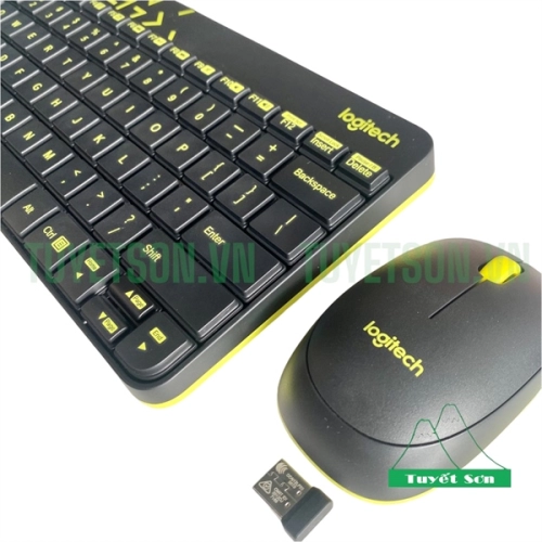 Combo phím chuột không dây mini Logitech MK240 - Tuyết Sơn PP trọn gói ...