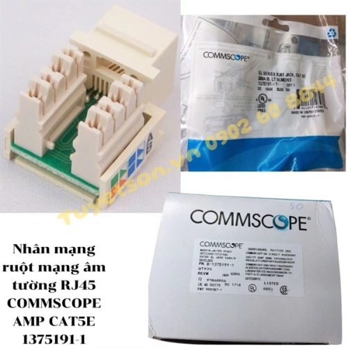 Nhân mạng RJ45-Modular Jack COMMSCOPE/AMP CAT5E (1375191-1) - Tuyết Sơn ...